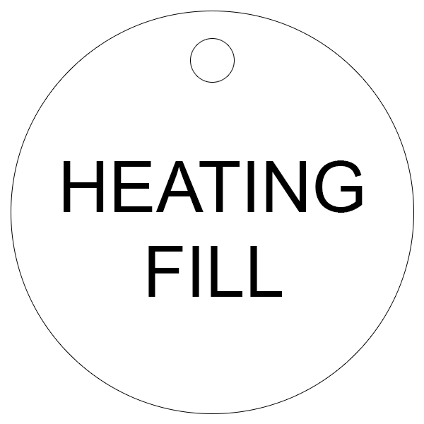 Valve Tag - Heating Fill – KGN Pillinger