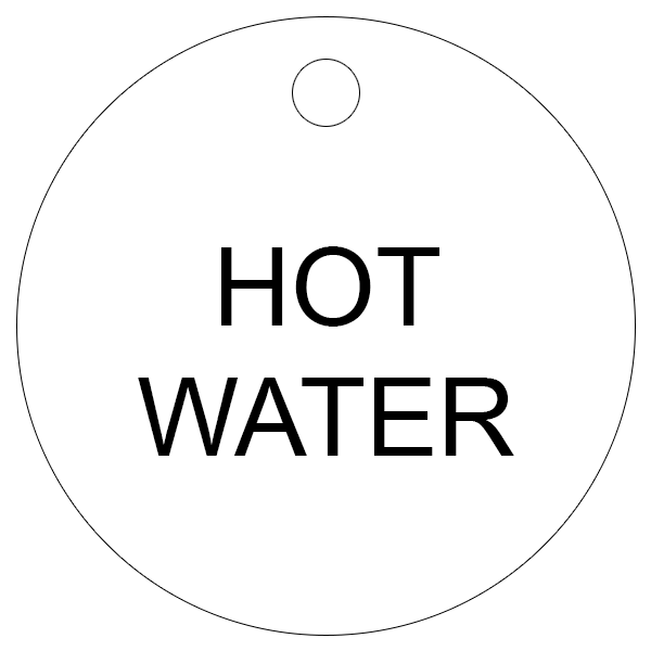 Hot Water Valve Tag – KGN Pillinger